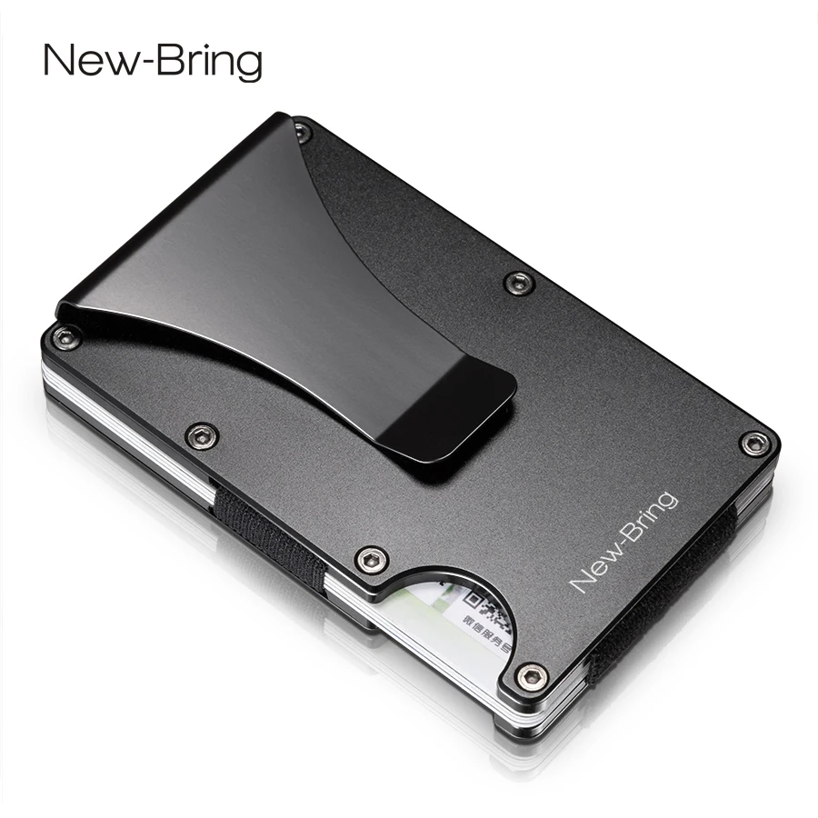 Men's Mini Wallet Id Credit Card Holder With Magnetic Money Clip ...