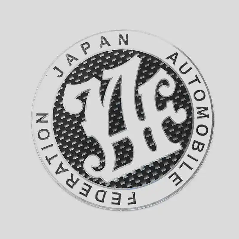 JAF Badge Emblem 3D Metal Car Sticker Motor Decal JDM Front Grill Badge ...
