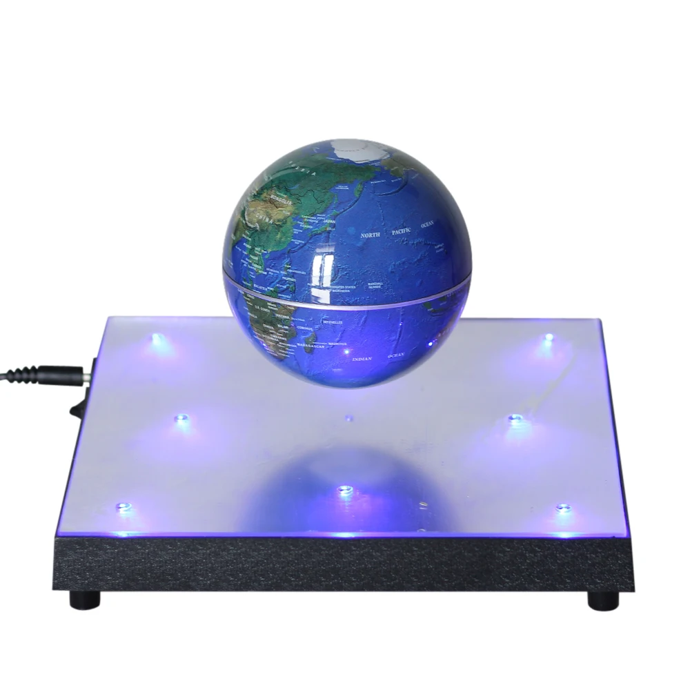 LED Magnetic Levitation Floating Globe Plate Anti Gravity Automatic ...