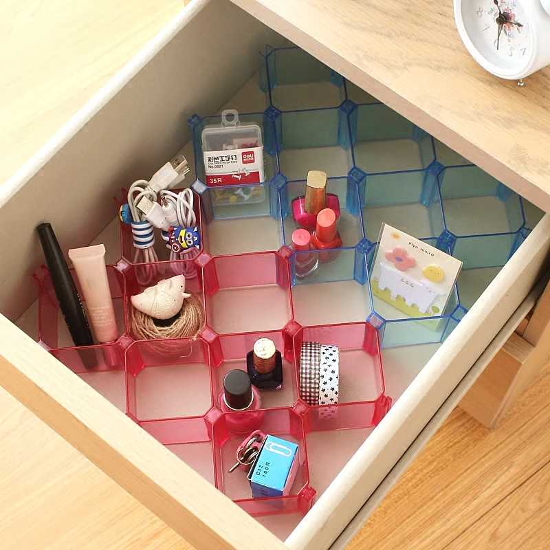 Honeycomb Six Grids Underwear Socks Storage Box Organizer Underwear