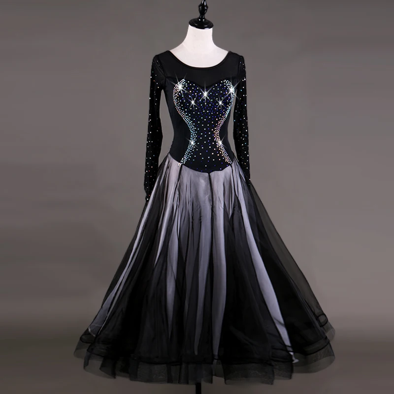 Sexy Modern Ballroom Dance Dress Adult Waltz Tango For Competition ...