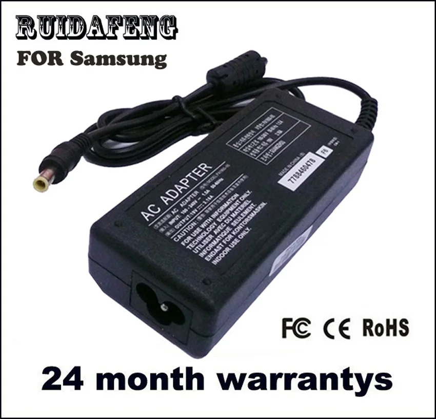 Para Samsung 19v 3.16a 60w Q330 R540 RV510 RV511 adaptador de ordenador ...