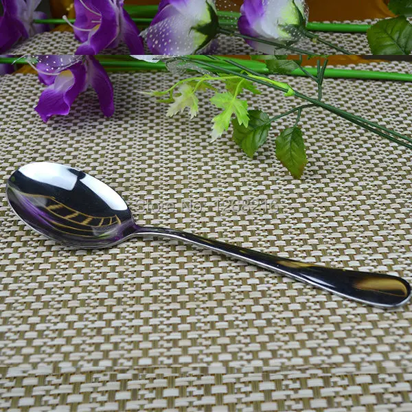 8pcs 2014 high quality cheap stainless steel silver spoon|steel ...
