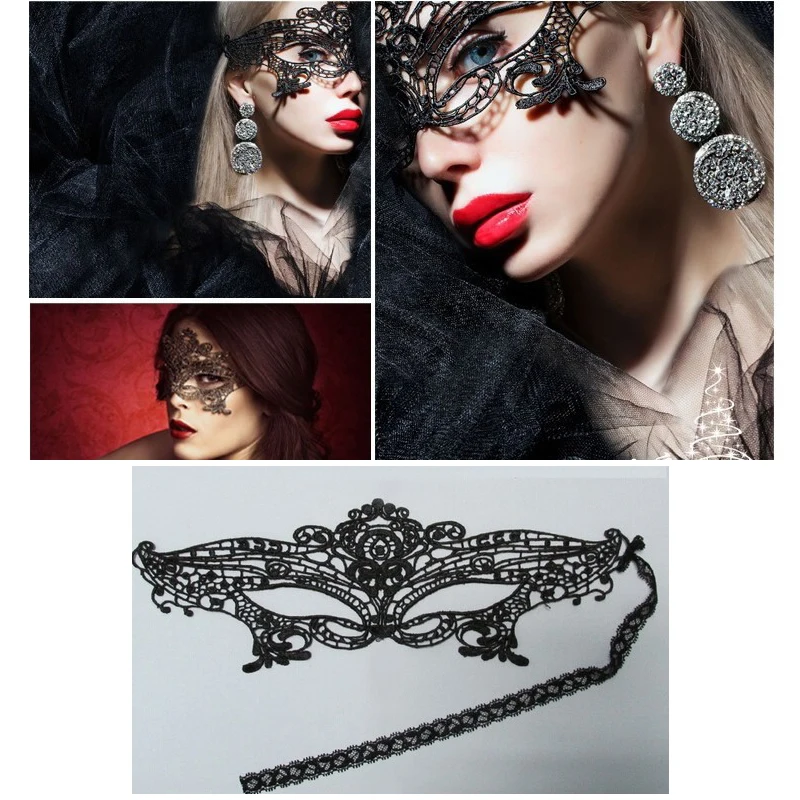 New Women 2017 Warm Girls Sexy Black Lace Mask Eye Mask|mask eye|mask ...