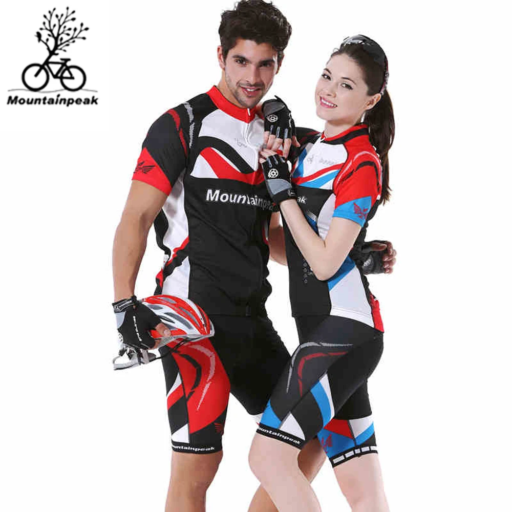 2017 New Style Cycling Wear Couple Cycling Jersey Sets Breathable Quick ...