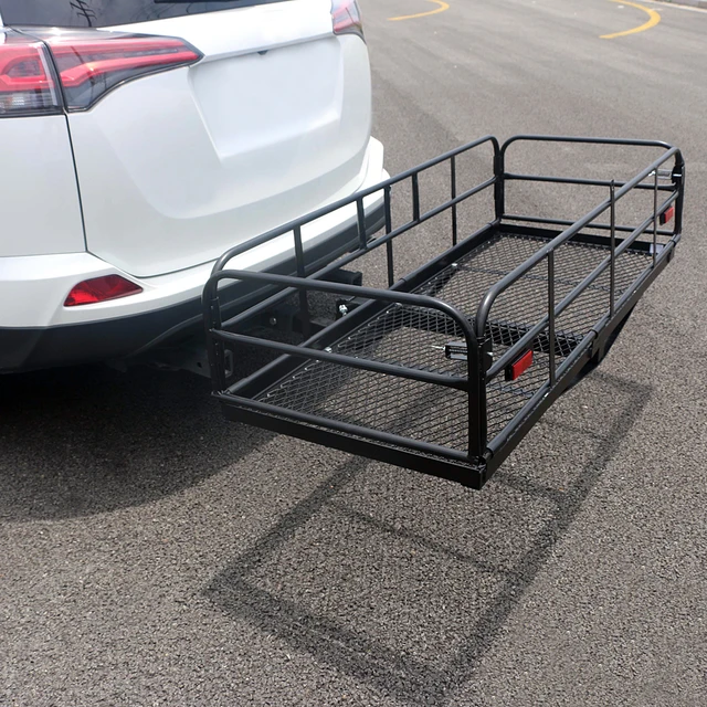 Removable Car Back Storage Shelf Stainless Steel 500lb Load Foldable ...