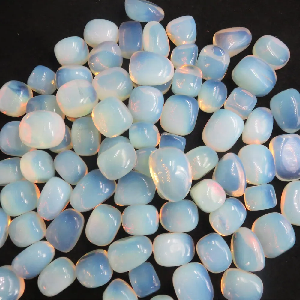 200g Opal Opalite Tumbled Stones Large Round Shape Reiki Healing ... 200g Opal Opalite Tumbled Stones Large Round Shape Reiki Healing ...