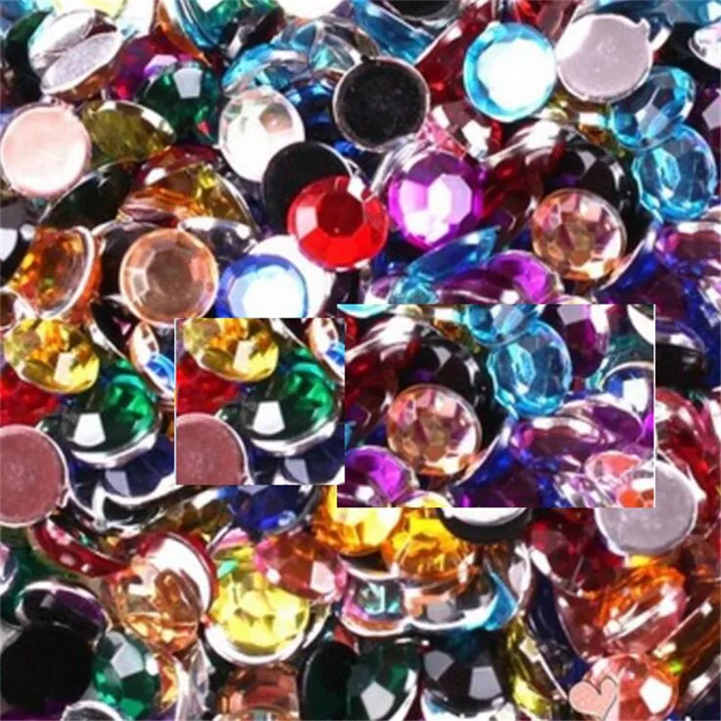 1.5mm 50000pcs Diy Bling Various Colors Round Acrylic Rhinestones ...