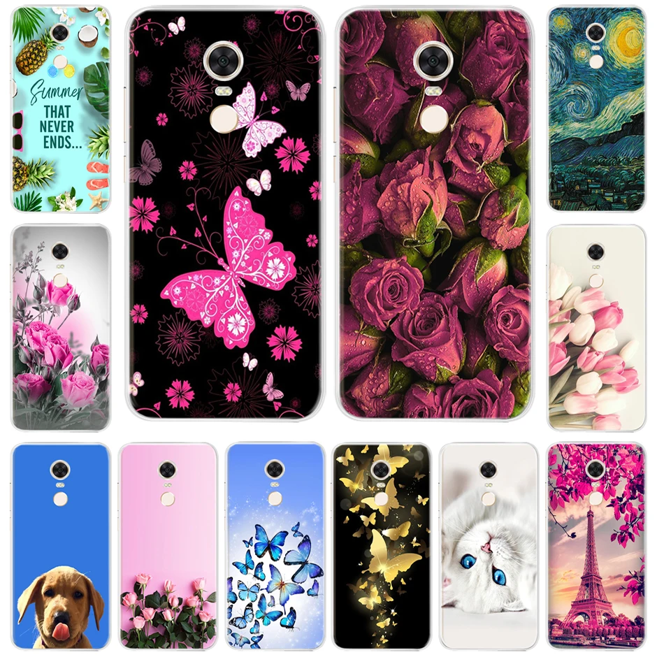 For-Xiaomi-Redmi-5-Case-Cover-on-Redmi-5-Plus-Case-Soft-TPU-Silicone ...
