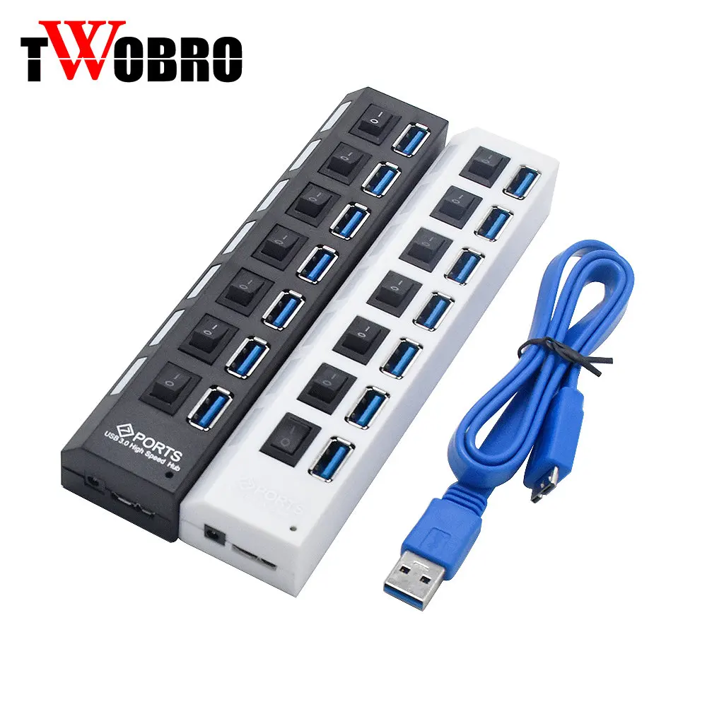 High Speed USB 3.0 Hub 7 Ports 5Gbps USB HUB Portable Hub USB With ...