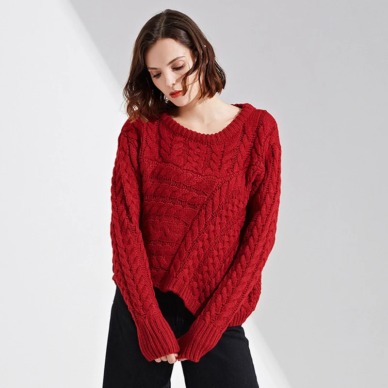 Buy 2018 Fashion Women Casual Sweaters O Neck Full
