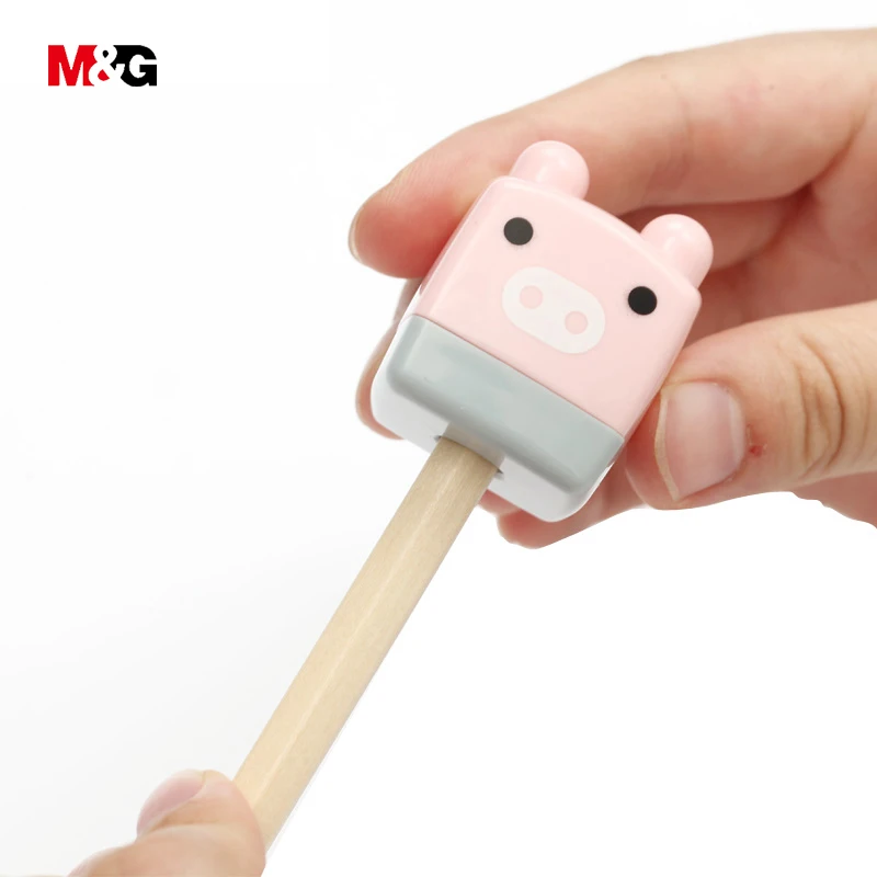 M&G wholesale cute animal shape standard pencil sharpener for school ...