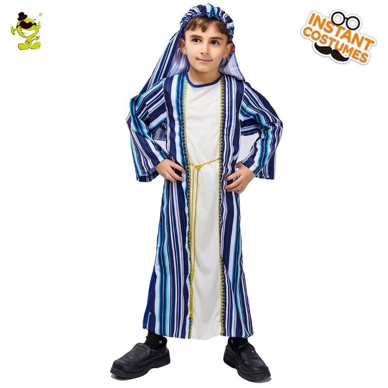 Boys Noble Arabian Costume Middle East Costume Robe Kids Traditional ...