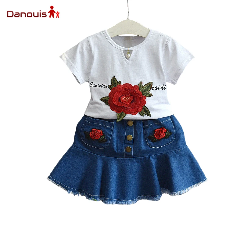 2017 Girls Clothes Baby Girl clothes Set Summer Brand Clothing Kids ...