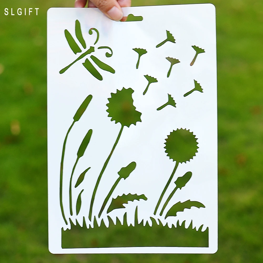DIY Handwerk Gras Design Schichtung Schablone für Wand Malerei ...