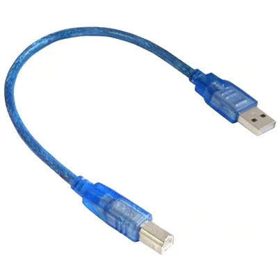 2022 New 1pcs Blue 0.3m 1ft Usb 2.0 Print Male A To B Printer Cord Wire ...