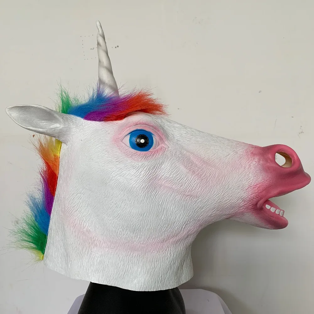 Unicorn Rainbow Pride Latex Mask - Queerks™