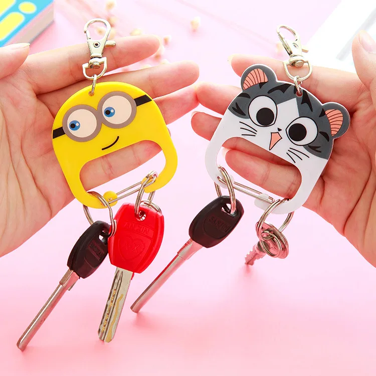 Buy Creative Cute Cartoon Couple Keychain Llaveros Waist Hanging Key Chain Key