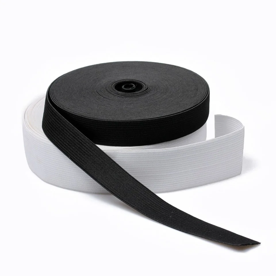 Rubber Elastic Band for Sewing 15mm/20mm/25mm/30mm/40mm/50mm Black ...