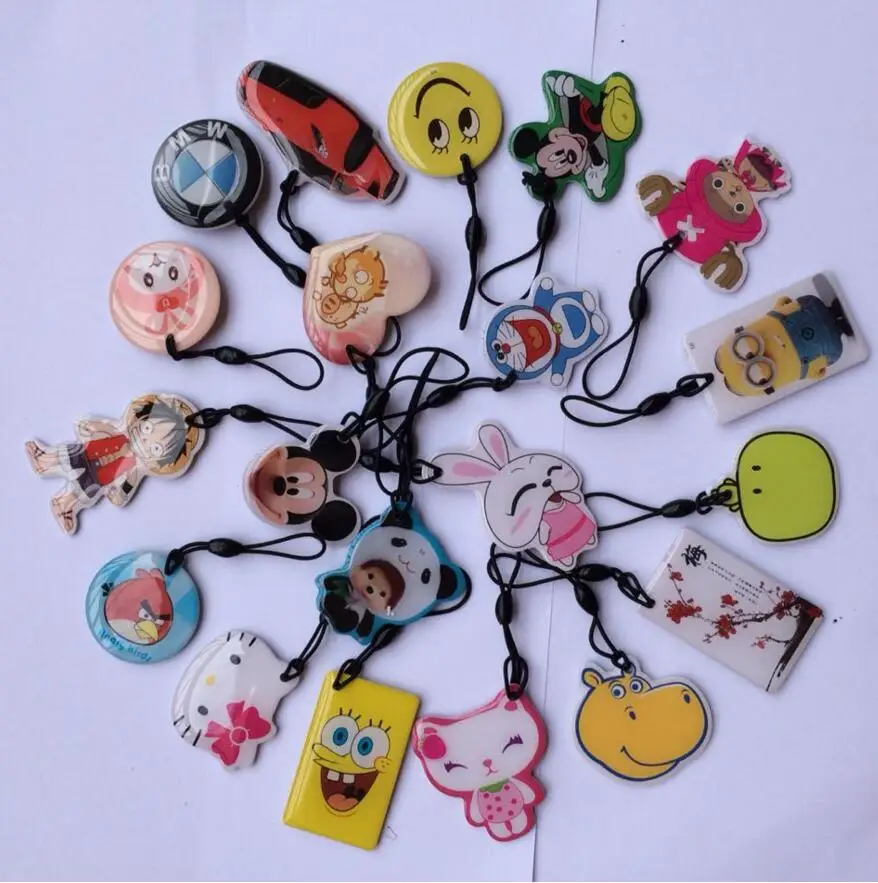 custom printing Epoxy resin key tags logo printed tag keyfobs without ...