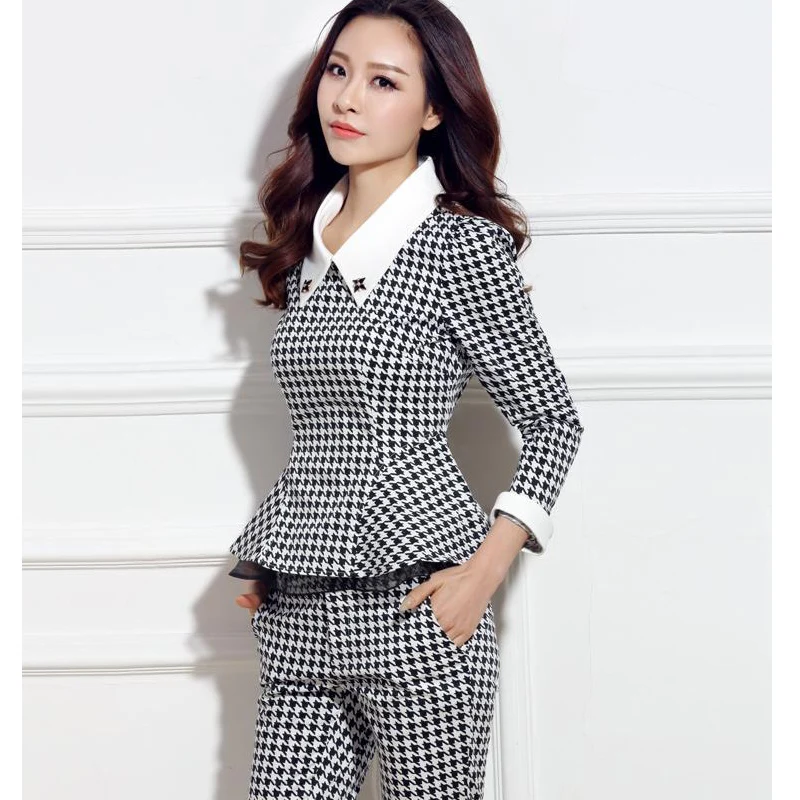Elegant Women Casual Pant Suits 2016 Formal Office Fashion Ladies 2 Elegant Women Casual Pant Suits 2016 Formal Office Fashion Ladies 2