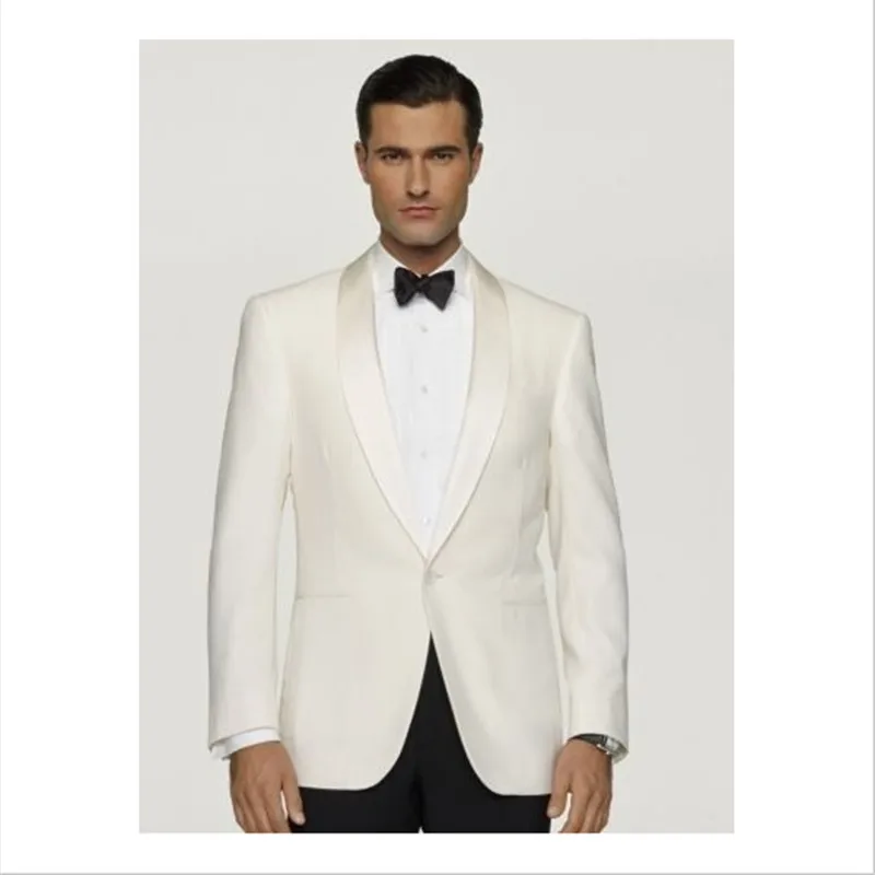 Traje homme mariage trajes de hombre color marfil esmoquin de novio ...