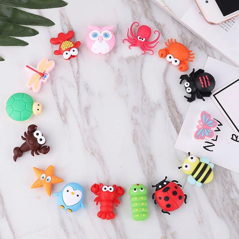 Cable bite Cute Animal cable protector for iphone usb cable organizer ...