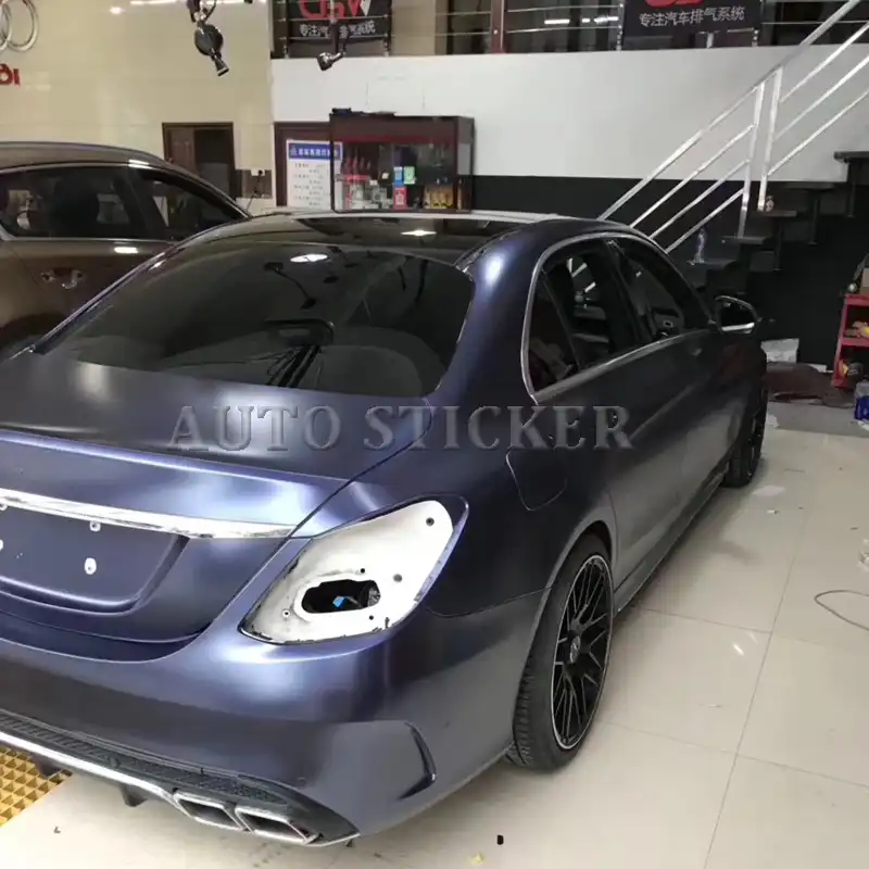 Luxury Pearl Metal Midnight blue Metallic Satin Vinyl Wrap For car wrap ...