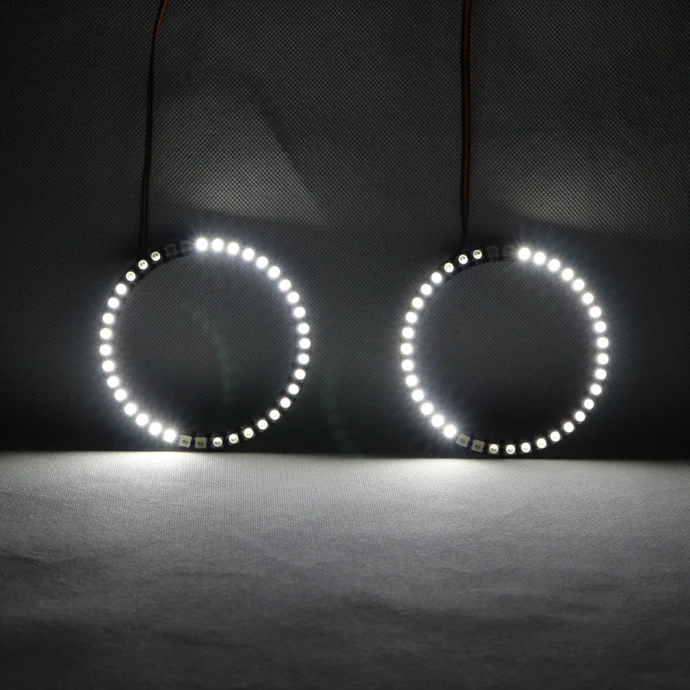Rgbw Angel Eyes Revolving Lights Drl Led Rolling Light Multi-color ...