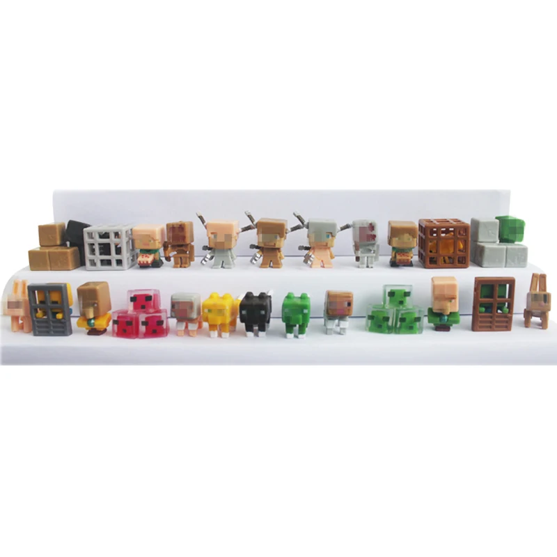 36pcs/lot Action Figure Minecraft More Characters Hanger Toys Figures ...