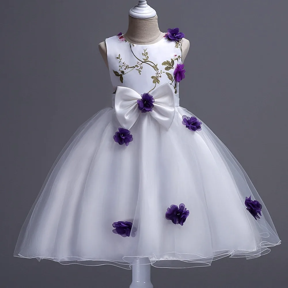 Lace baby child flower girl dress for wedding party dress first ...