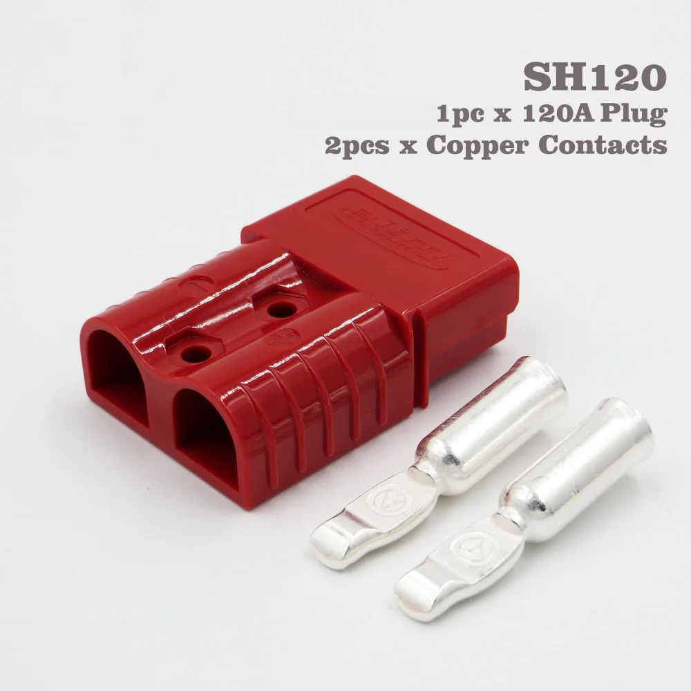 120A 600V Red Color SB120 Plug Connector Double Pole with copper ...
