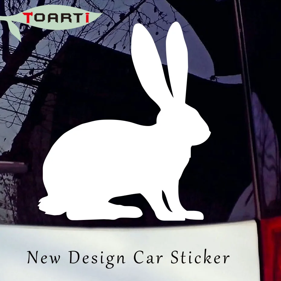 8.9*10.2 CM Rabbit Silhouette Car Sticker Rabbit Pet Vinyl Decals ...
