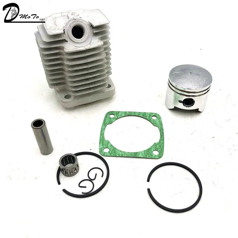 44 6 Engine Cylinder Head With Piston kit for 2 stroke 49cc Mini Dirt ...