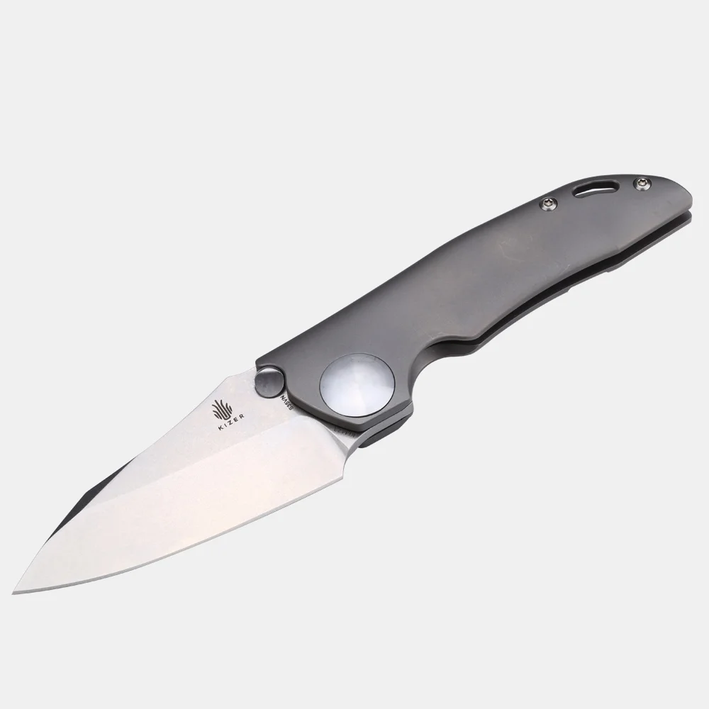 Тактические ножи Kizer, титановые, edc S35VN, лезвие, Флиппер, нож для ...