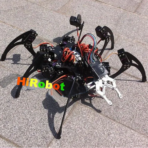 Spider Man!Black!Six legged robot, 6 foot robots,20DOF+ Mechanical ...