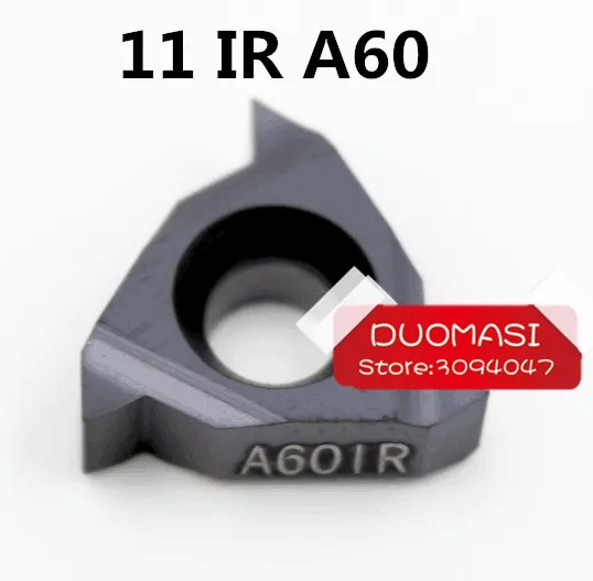10 Pcs 11 Ir A 60 Indexable Tungsten Carbide Threading Lathe Inserts