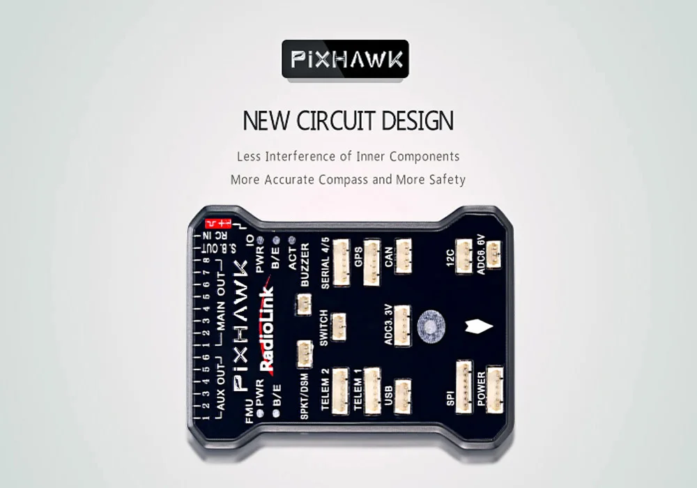 Radiolink Pixhawk PIX PX4 Flight Controller - 32bit STM32F427 With GPS ...