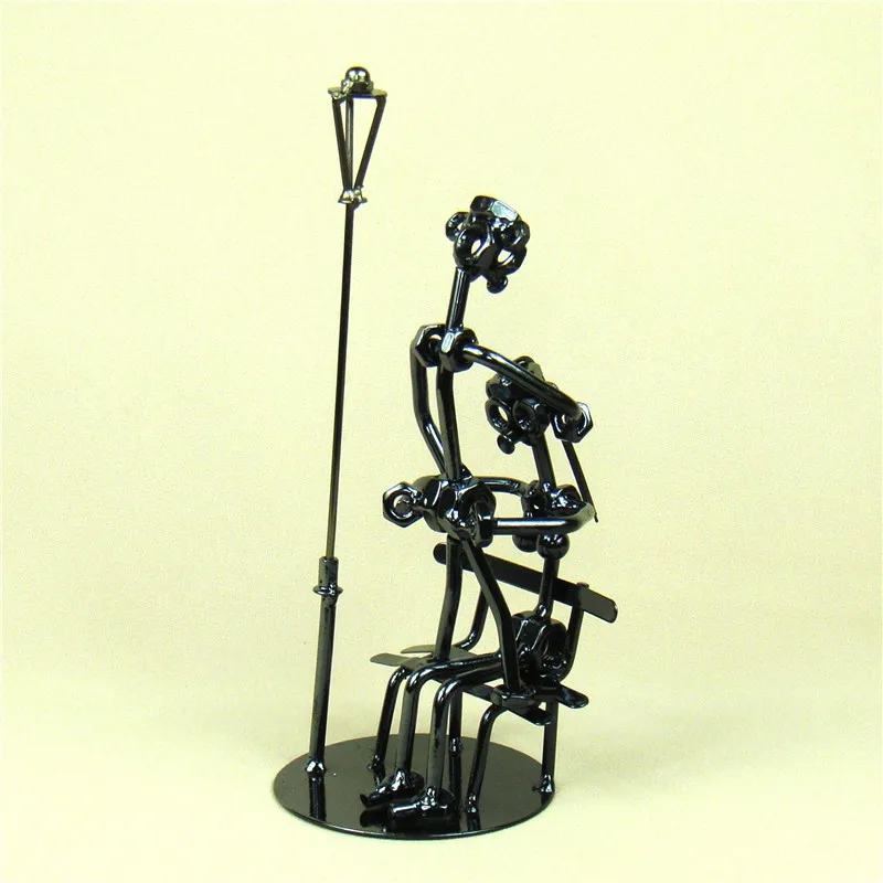 Handmade Steel Making Love Figurine Abstract Metal Oral Sex Statue
