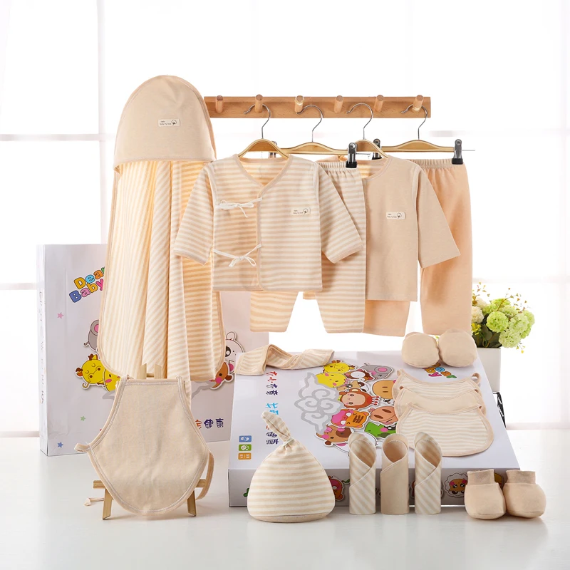 18PCS-Set-Newborn-Baby-Girls-Clothes-Organic-Cotton-0-6months-Infants ...