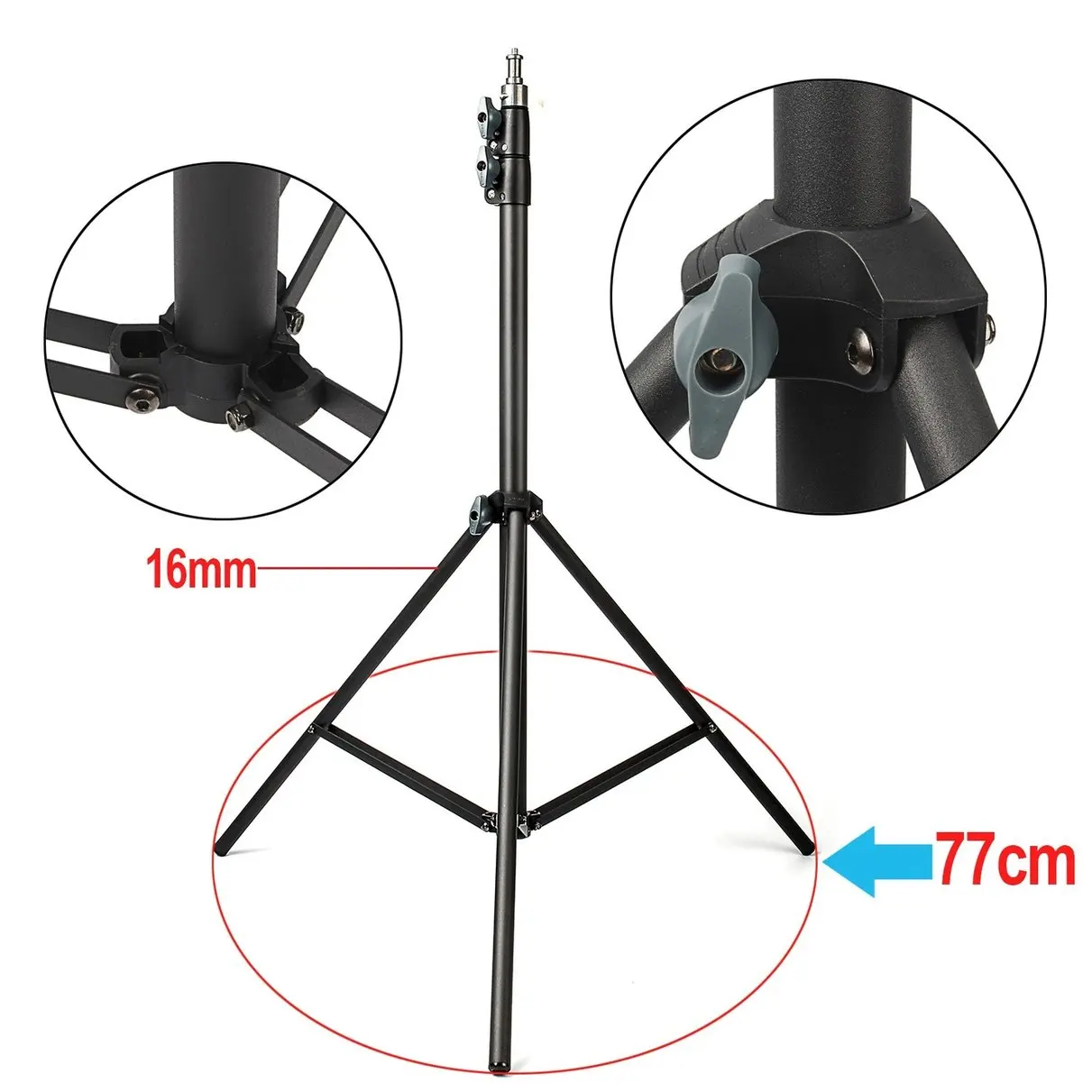 Cheap Price FotoPal 2M Light Stand Tripod Video With 1/4 Screw Head ...