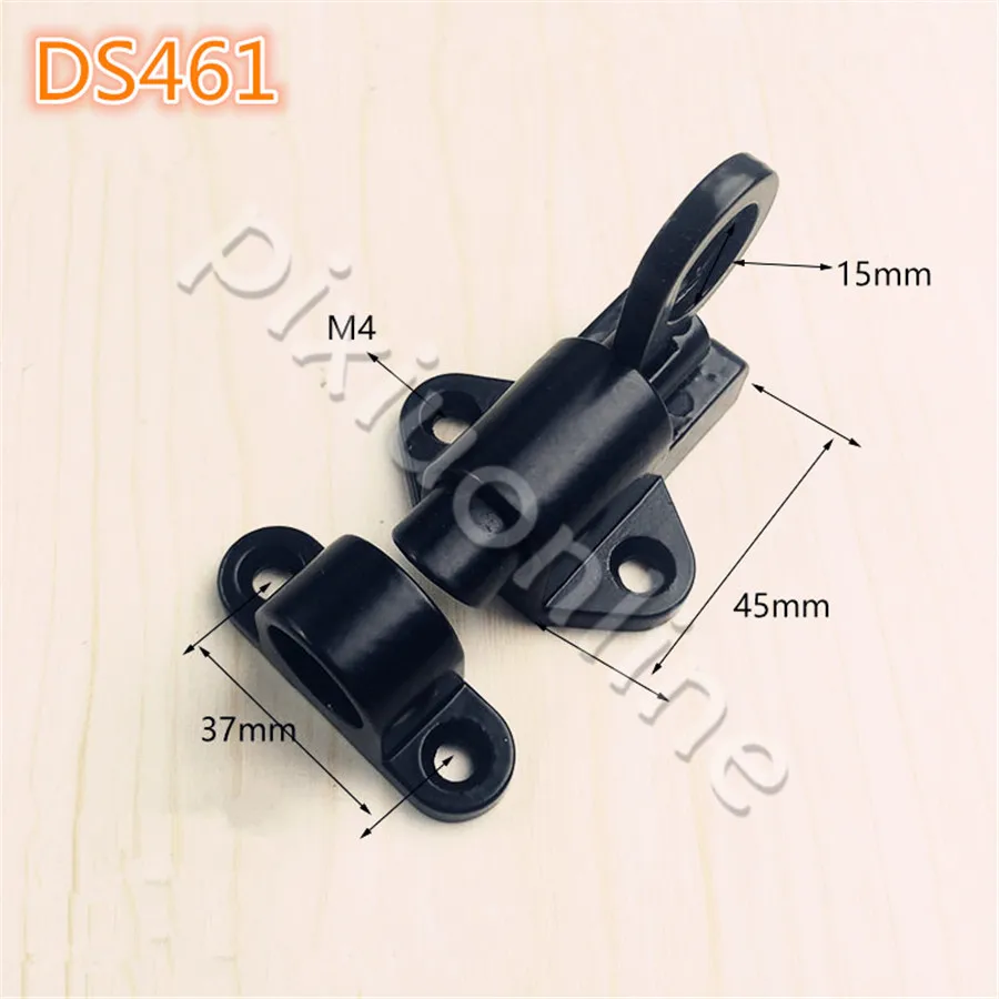 1suit DS461b Matte Black Color Aluminum Alloy Window Latch Spring Bolt ...