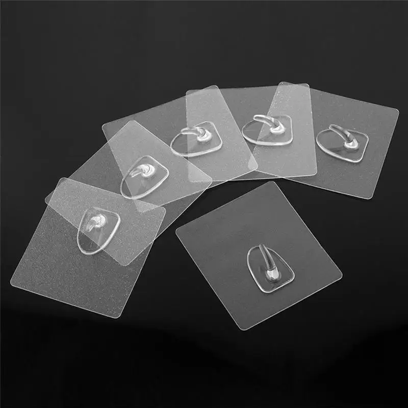 Transparent Adhesive Hooks - ShopHomy