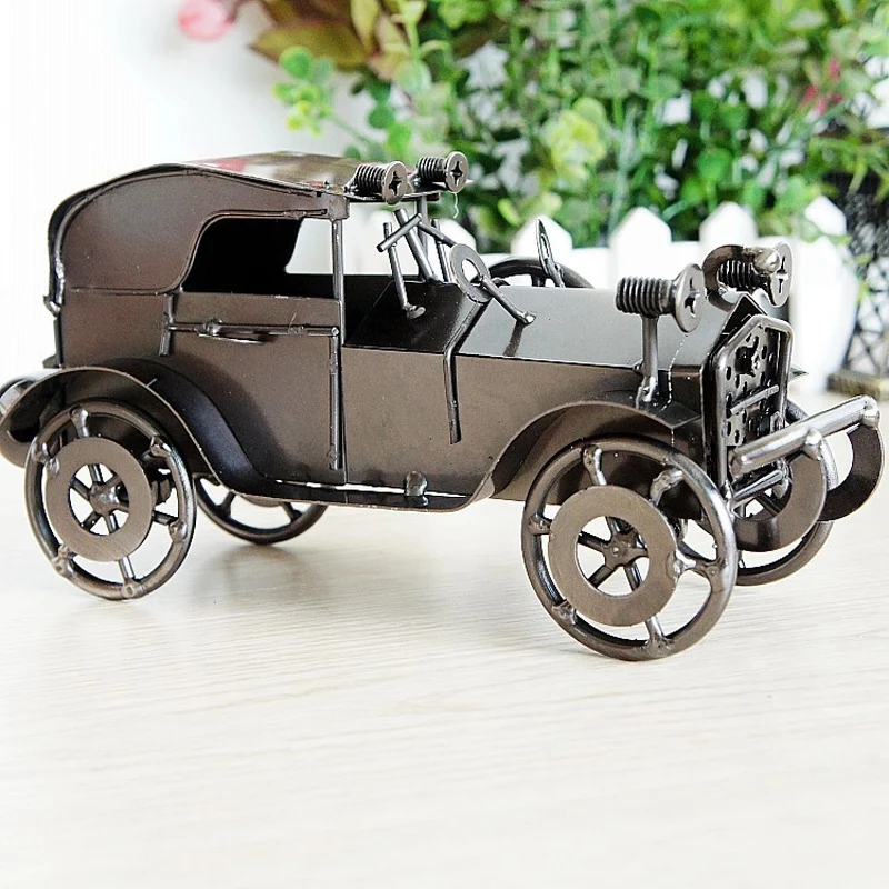 Old Fashioned Classic Car Retro Car Model Metal Craft For Home ...