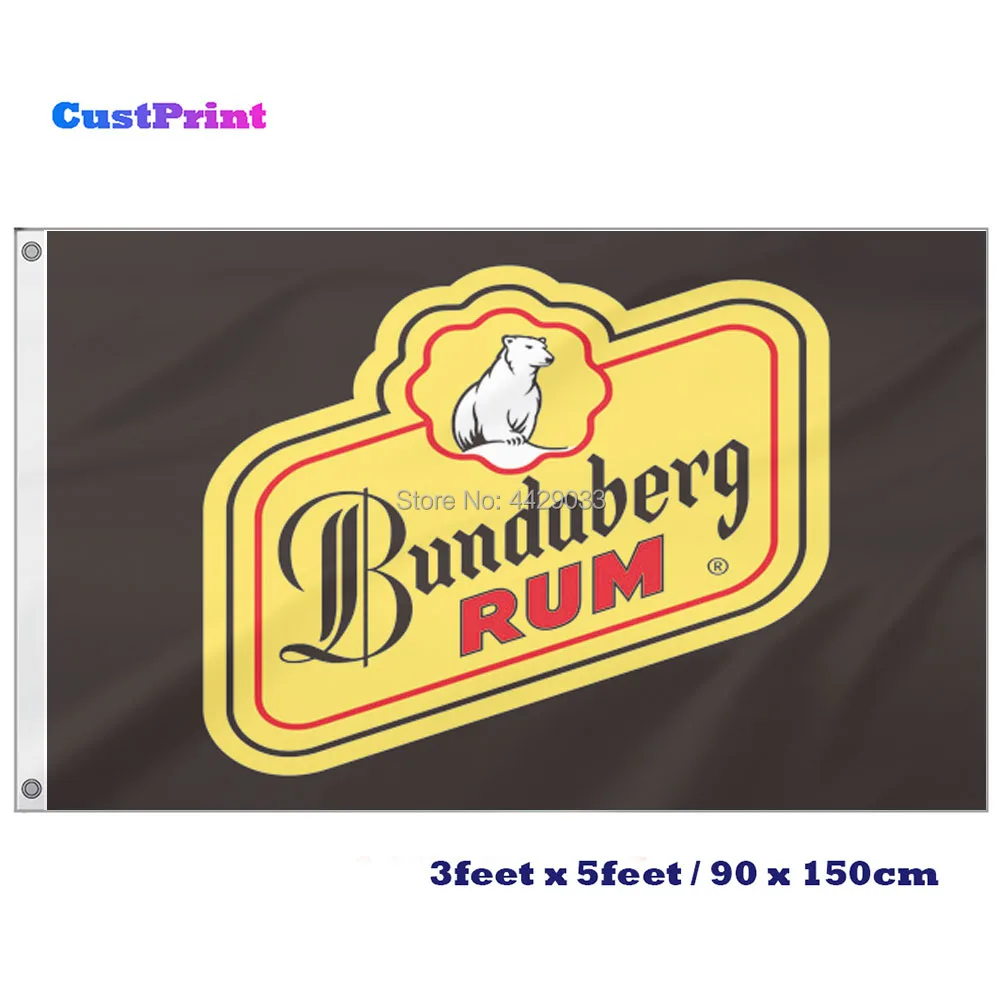CustPrint-3x5-Feet-Bundaberg-Rum-Flag-100D-Polyester-Banner-Digital ...