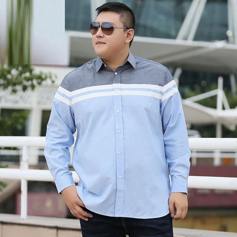 Plus Size 3XL 4XL 5XL 6XL 7XL 8XL Men Long Sleeve Casual Shirts 70 ...