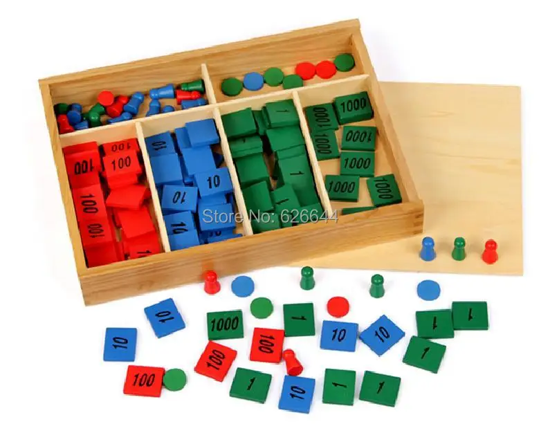 NUEVA Montessori Matemáticas Material de Sello de Juego de Los Niños De ...