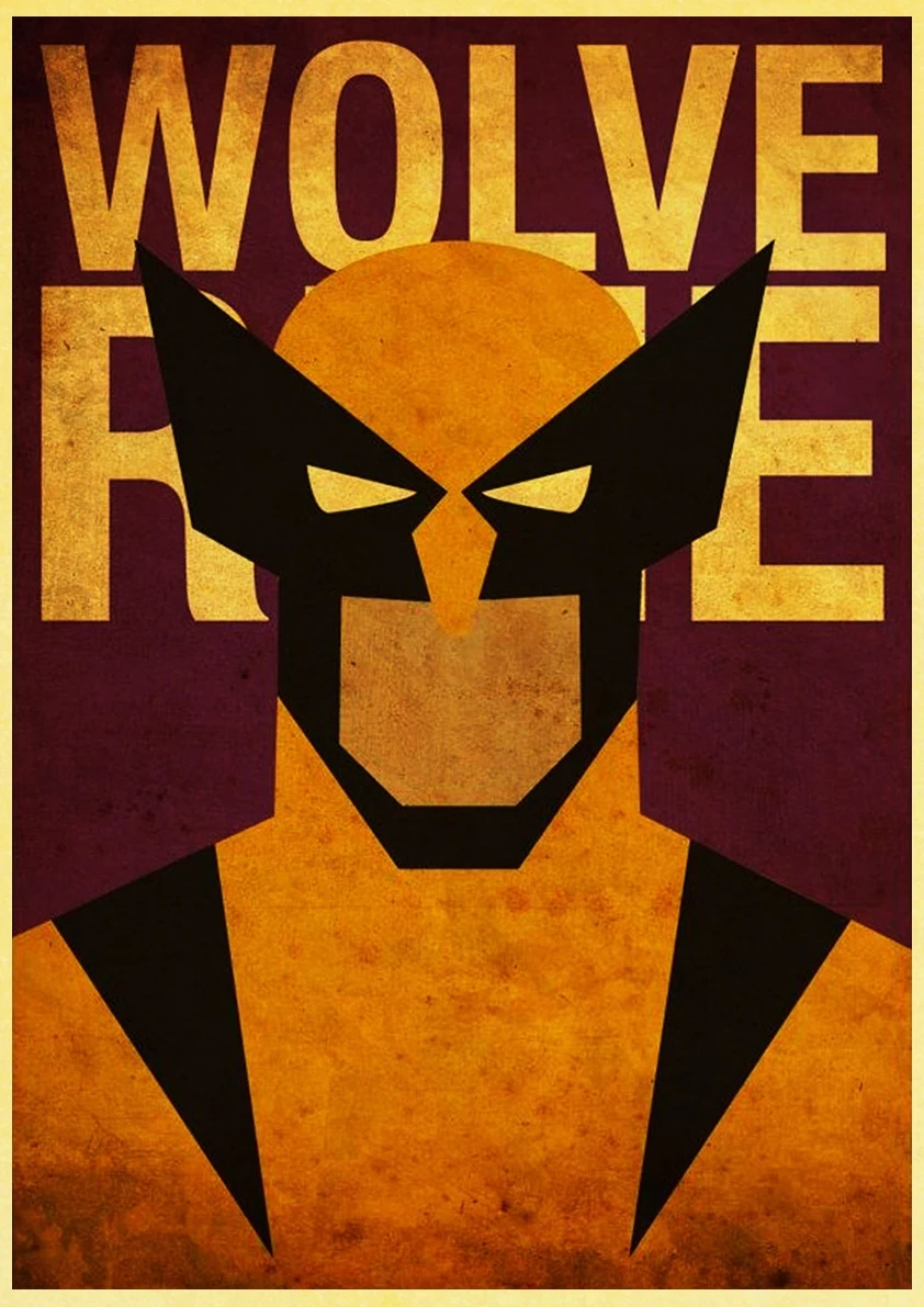 Superhero Avenger Flash Cartoon Marvel Comics Movie Poster Art Kraft ...