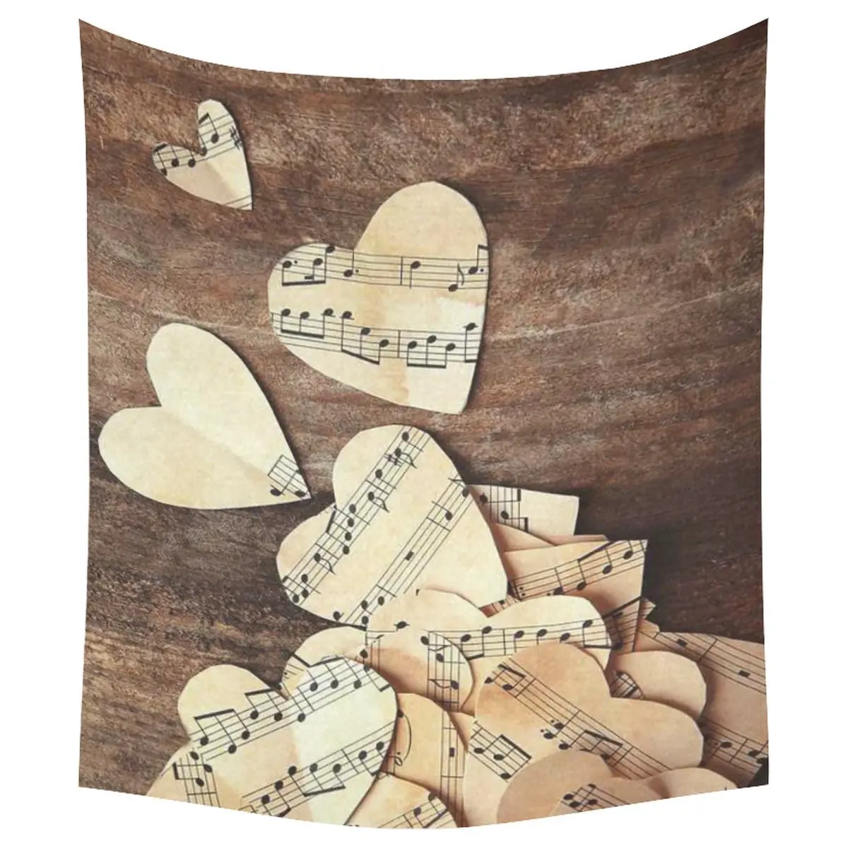 Music Home Decor Tapestries Wall Art, Music Notes Tapestry Wall Hanging ...