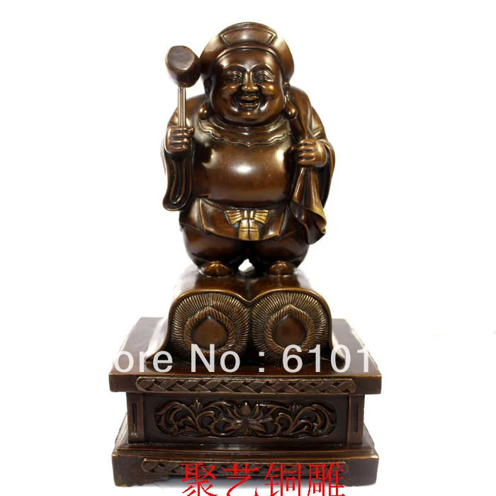 Copper the god of wealth decoration like big Bronze statue copper|god ...